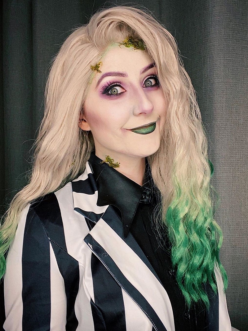 Green Synthetic Lace Front Wigs