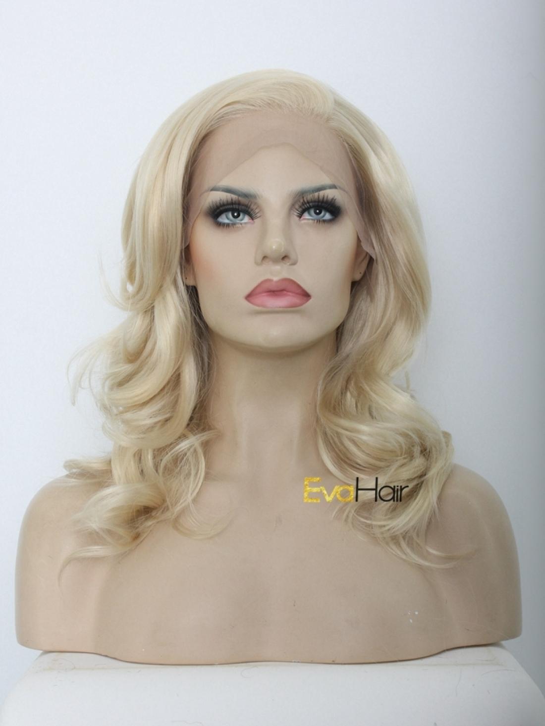 Blonde Bust Length Synthetic Lace Front Wig - Editor's Picks for Daily ...