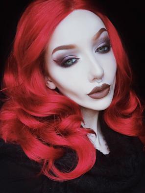 Red Synthetic Lace Front Wigs, High Quality Heat Friendly Synthetic ...