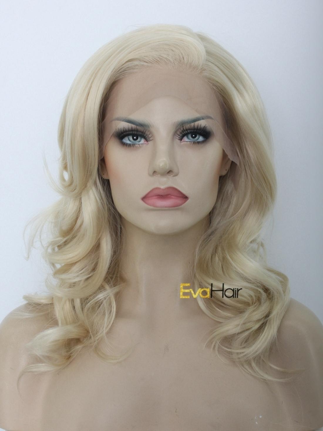Blonde Bust Length Synthetic Lace Front Wig - Editor's Picks for Daily ...
